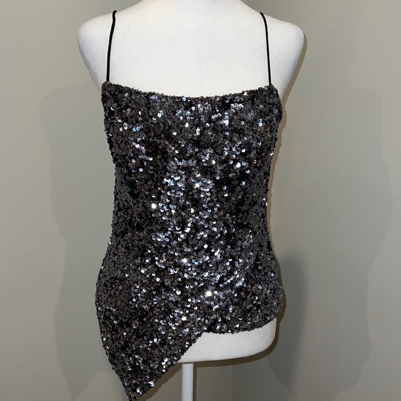 Cache | Tops | Cache Size Small Front Angled Spaghetti Strap Top ...